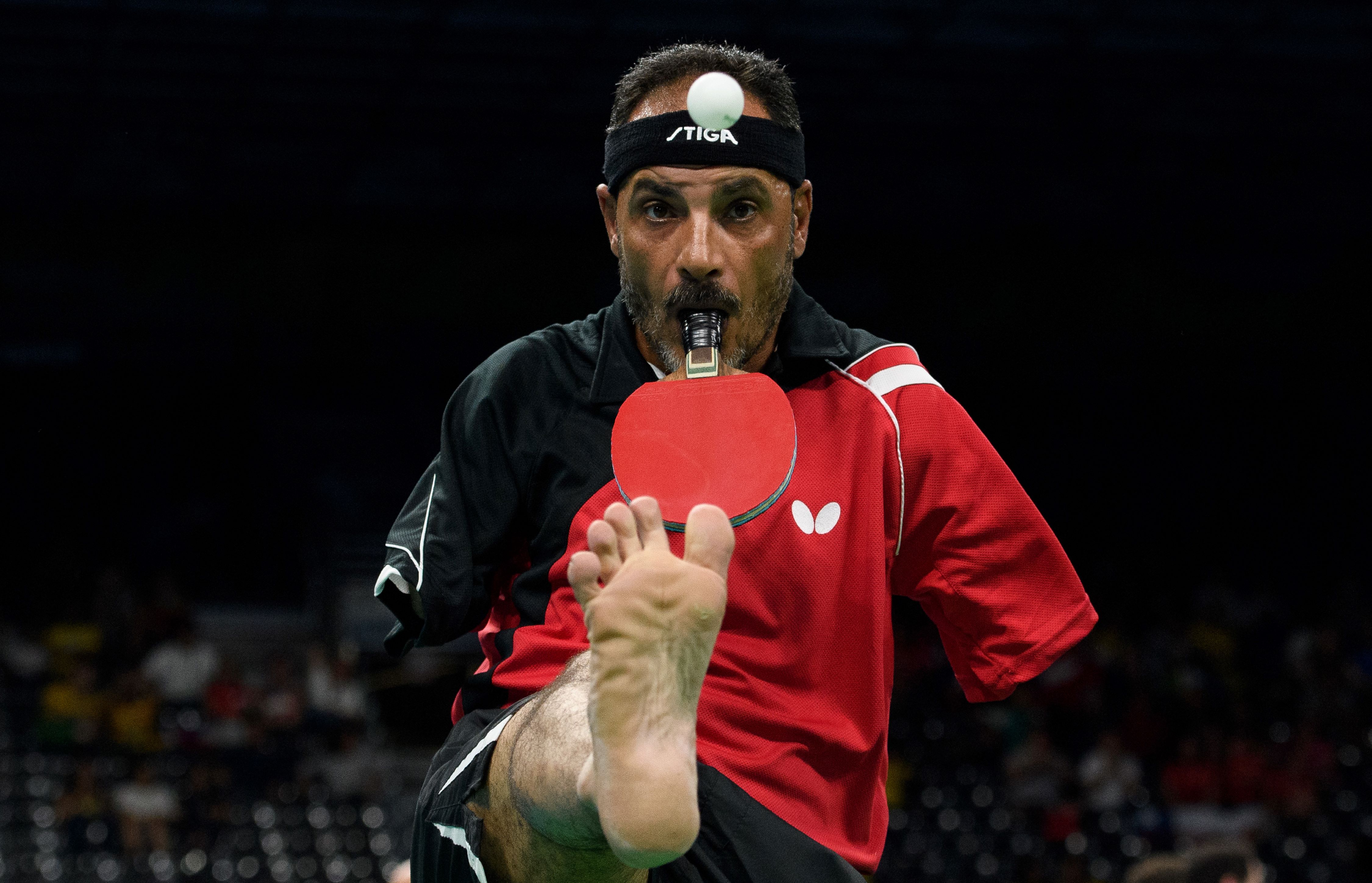 Meet Ibrahim Hamadtou The Paralympian Who Plays Table Tennis With His Mouth And Foot